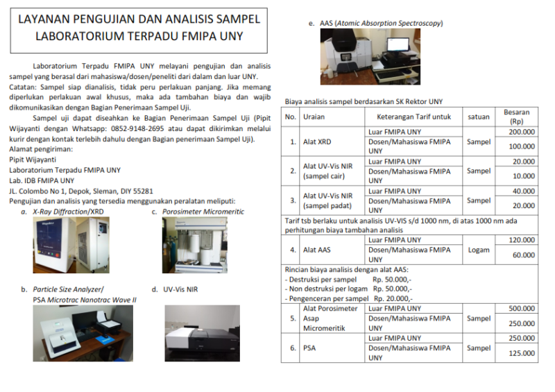SOP LAYANAN LABORATORIUM TERPADU | Program Studi Pendidikan Fisika